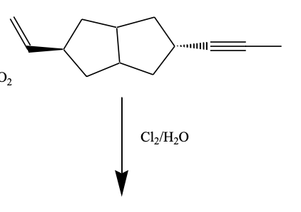 Solved Does Cl2/H2O react with alkynes? Why or why | Chegg.com