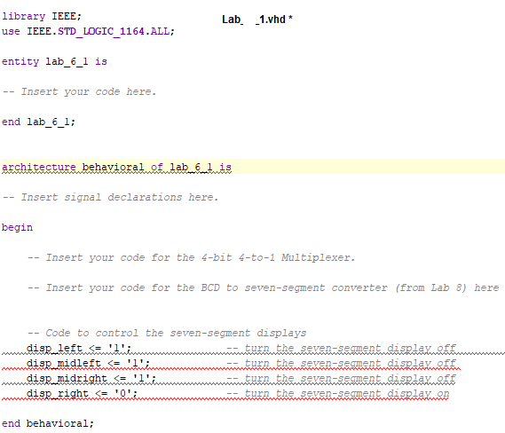 Solved 3.1 Designing a 4-bit 4-to-1 Multiplexer in VHDL In | Chegg.com