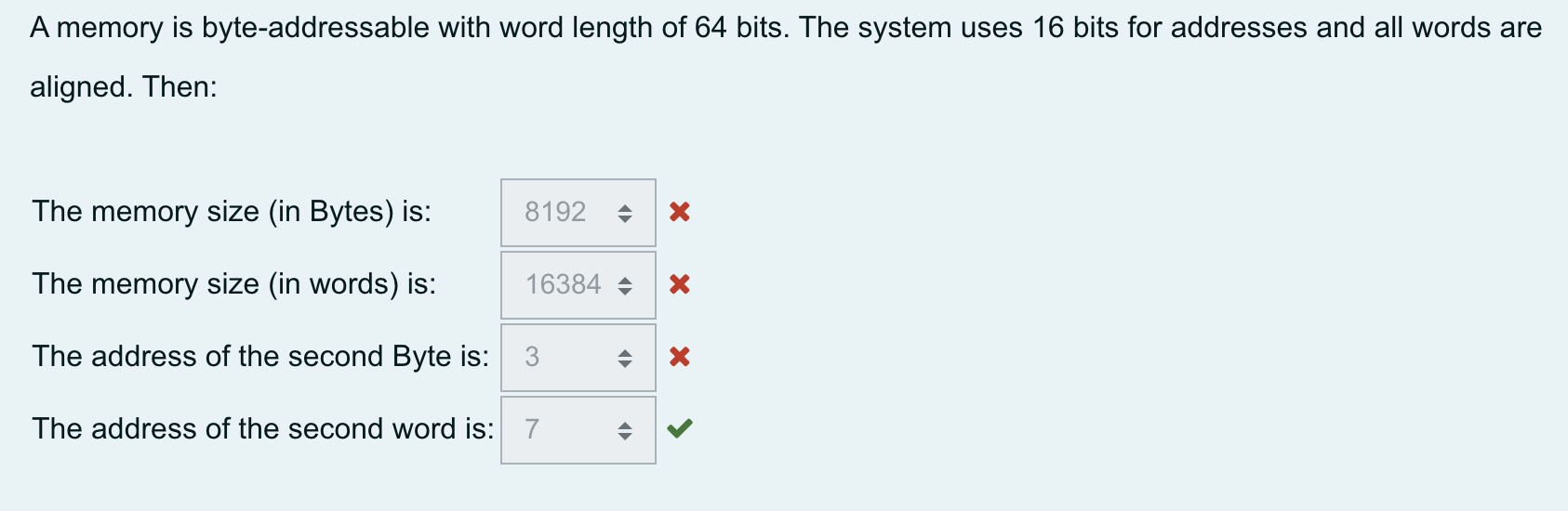 Solved A Memory Is Byte Addressable With Word Length Of 64