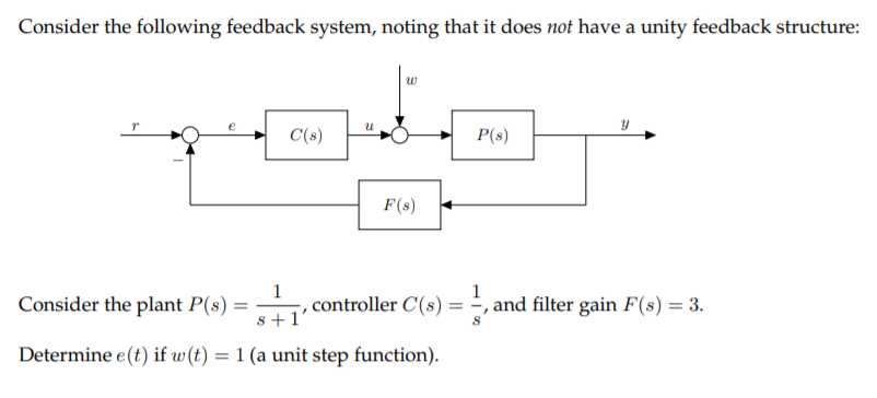 Solved Consider the following feedback system, noting that | Chegg.com