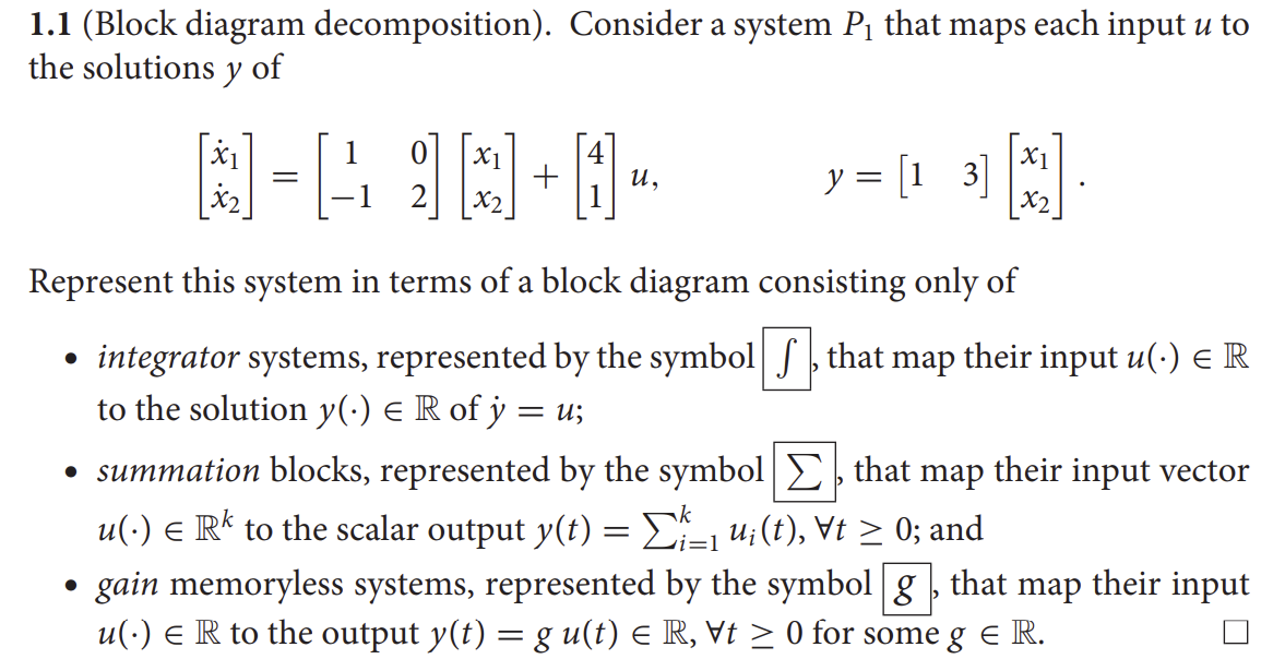 Solved 1.1 (Block diagram decomposition). Consider a system | Chegg.com
