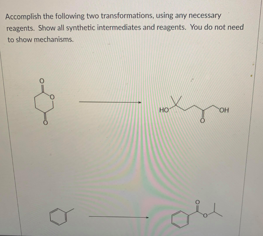 Solved Accomplish the following two transformations, using | Chegg.com