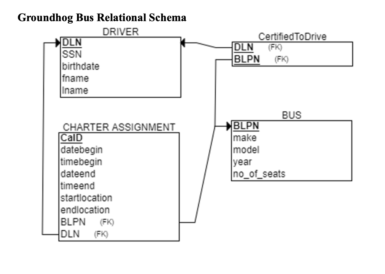 Solved Groundhog Bus Observe the Groundhog Bus | Chegg.com