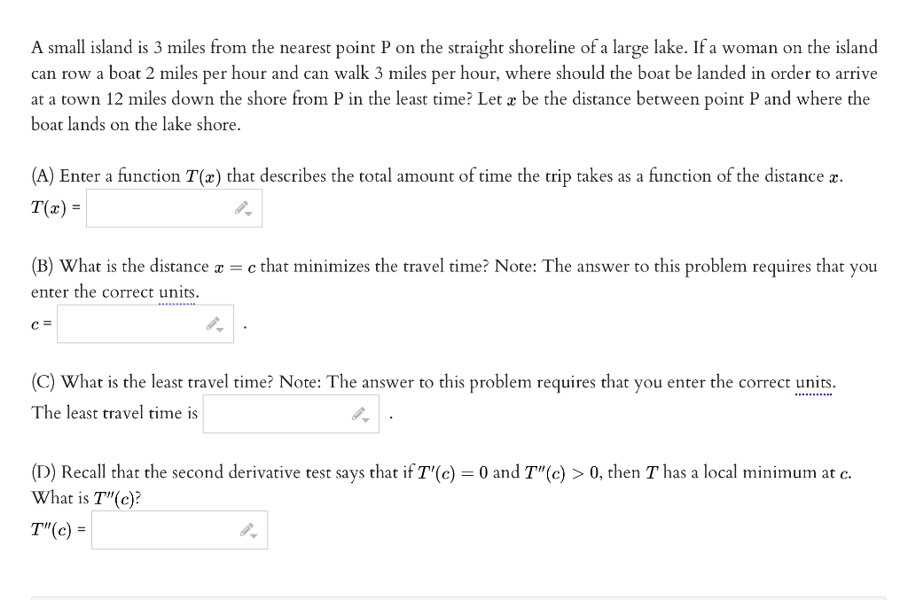solved-a-small-island-is-3-miles-from-the-nearest-point-p-on-chegg