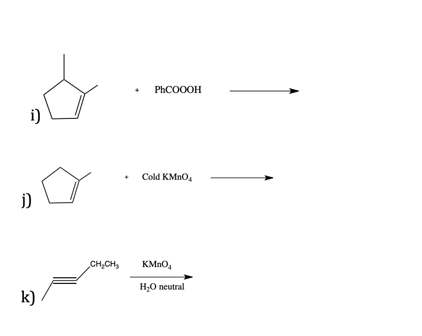 Solved 4) For the following reactions, draw the structures | Chegg.com
