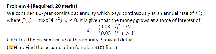 Problem 4 (Required, 20 marks) We consider a 3-year | Chegg.com