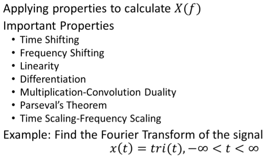 Solved Applying properties to calculate X(f) Important | Chegg.com