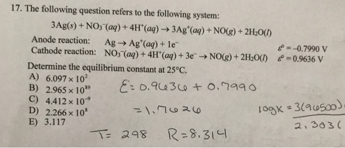 Solved 17. The following question refers to the following | Chegg.com