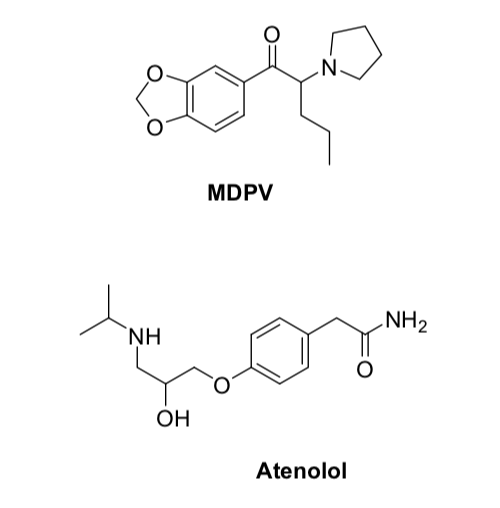 Solved Below are MDPV an ingredient in bath salts and | Chegg.com
