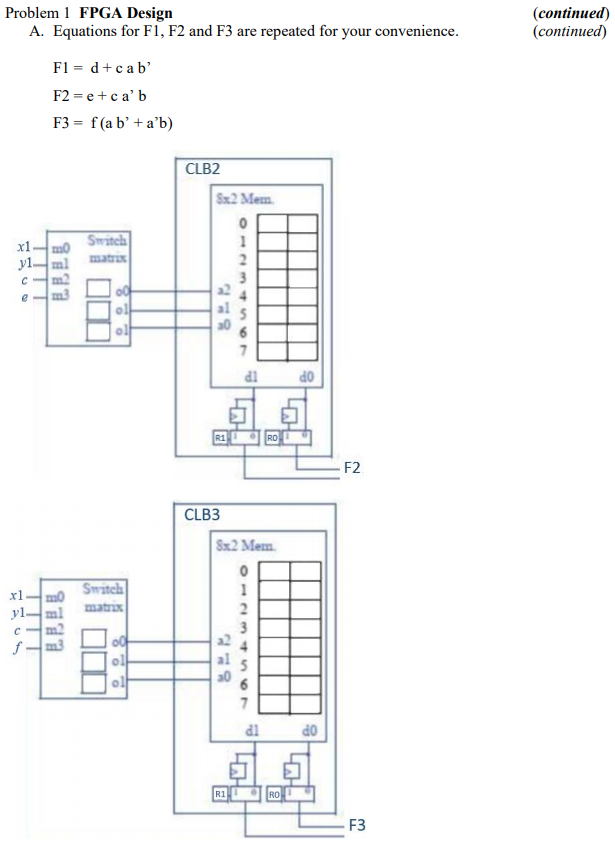 Problem 1 Fpga Design 30 Points Consider A Fpga 7528