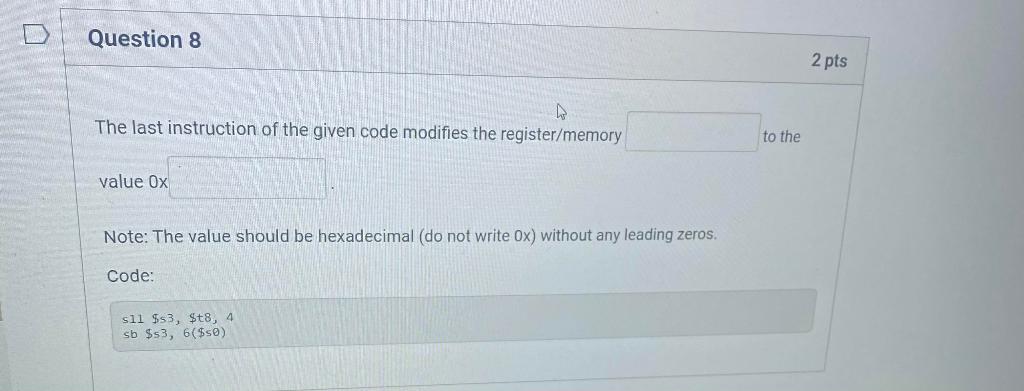 Solved For the next 5 questions, use the following register | Chegg.com