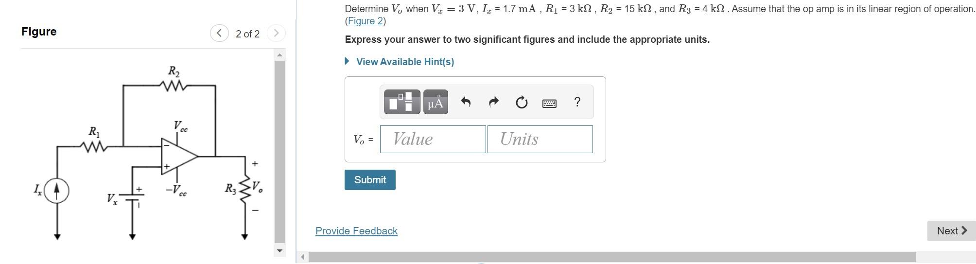 Solved Figure 1 of 2 > For the circuit shown (Figure 1), | Chegg.com