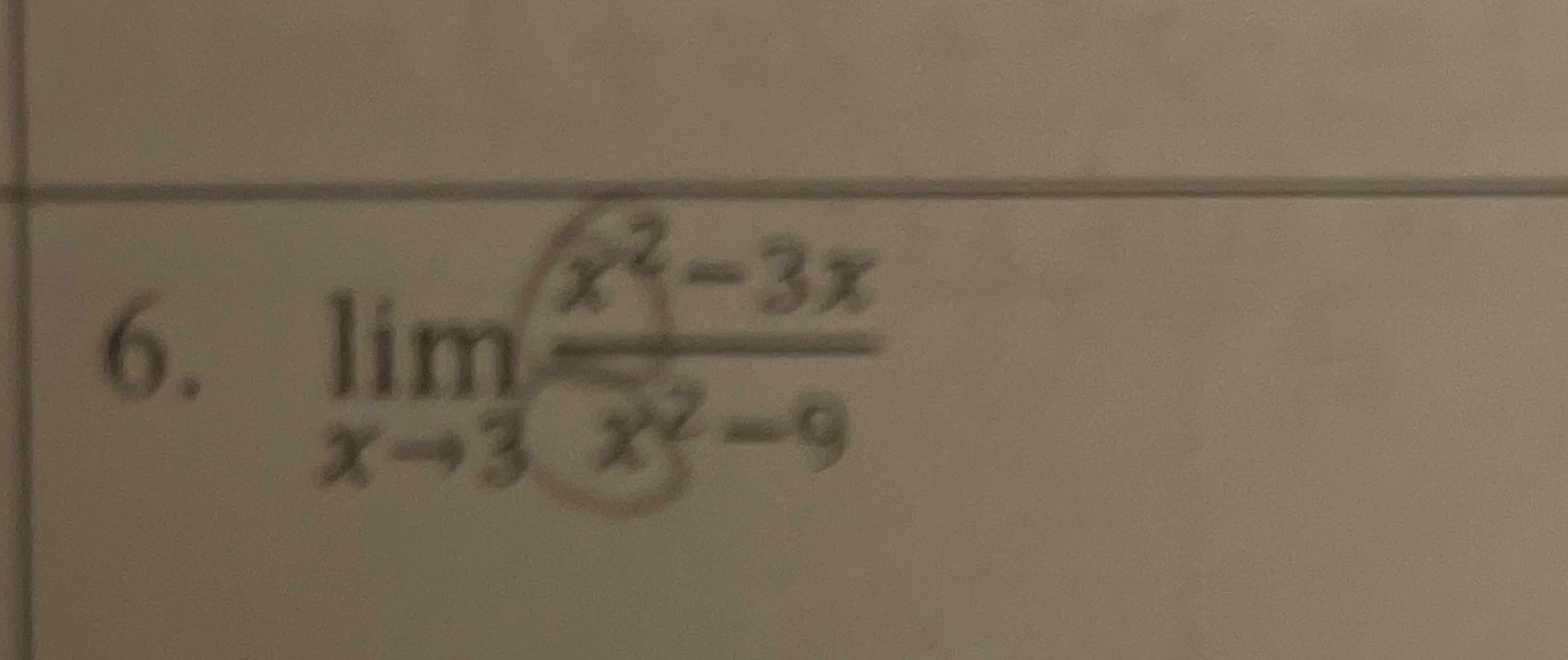 Solved limx→3x2-3xx2-9 | Chegg.com