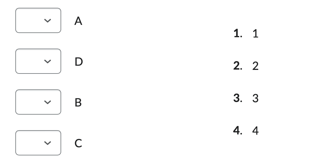 Solved Match intermediate cations 1,2,3, and 4 to their | Chegg.com