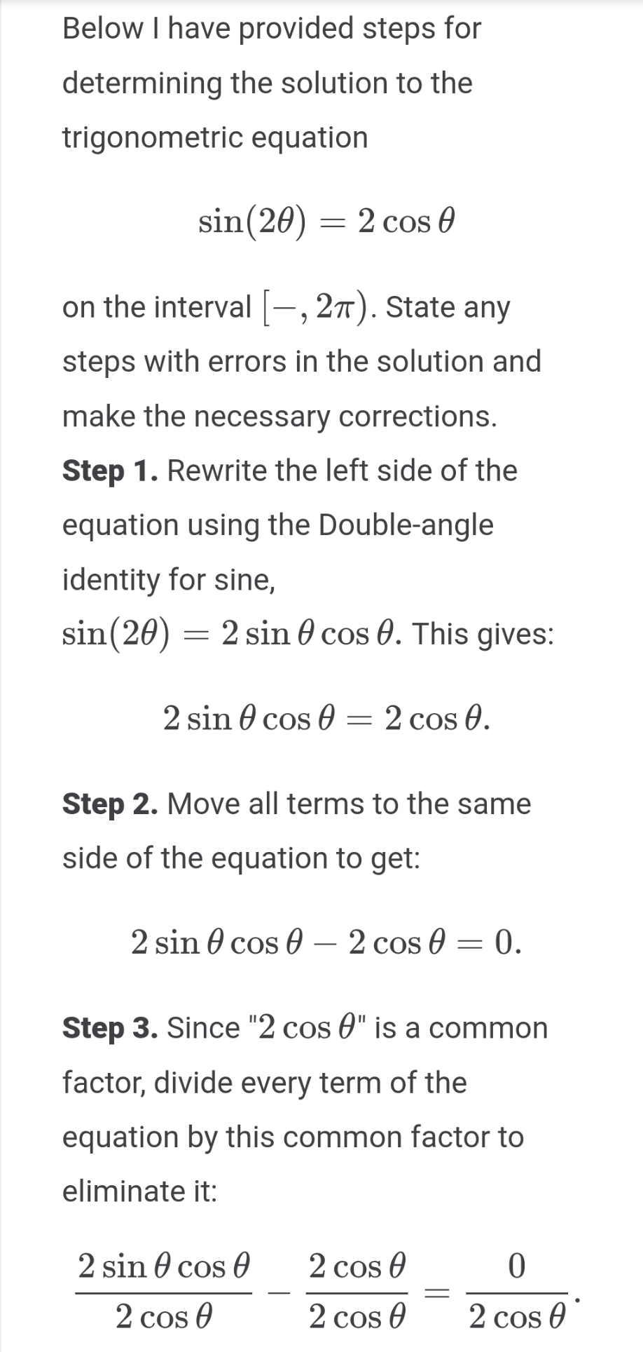 Solved Below I have provided steps for determining the | Chegg.com