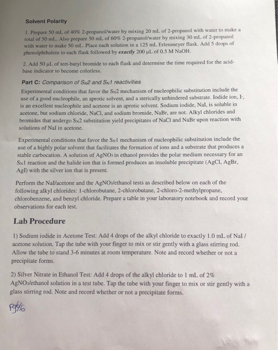 Solved Pre-Laboratory Assignment la) Prepare a flow chart of | Chegg.com