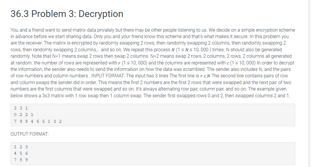 Solved 36.3 ﻿Problem 3: DecryptionYou and a friend want to | Chegg.com