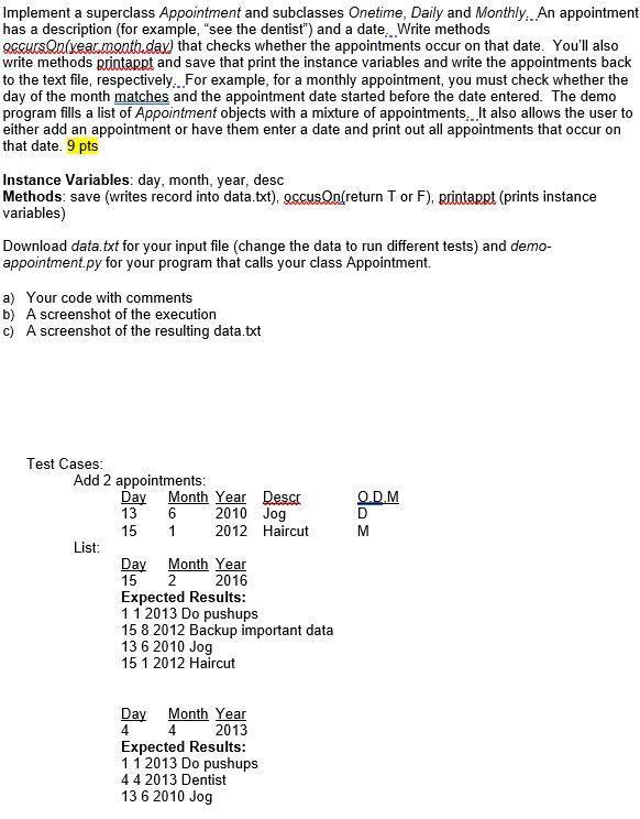Please write in python and show execution of code. | Chegg.com