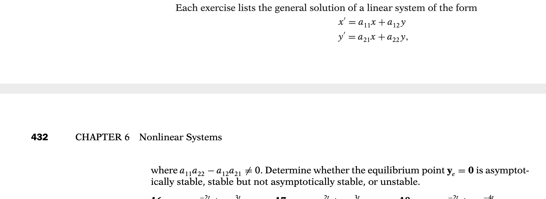Solved Each exercise lists the general solution of a linear | Chegg.com