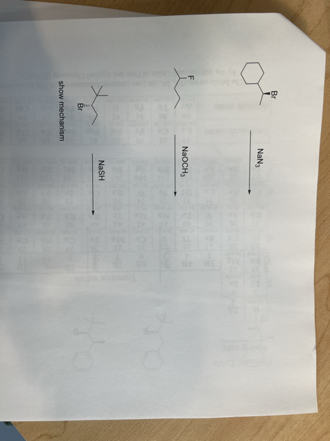 Solved show mechanism9. Complete Reactions. Provide only the | Chegg.com