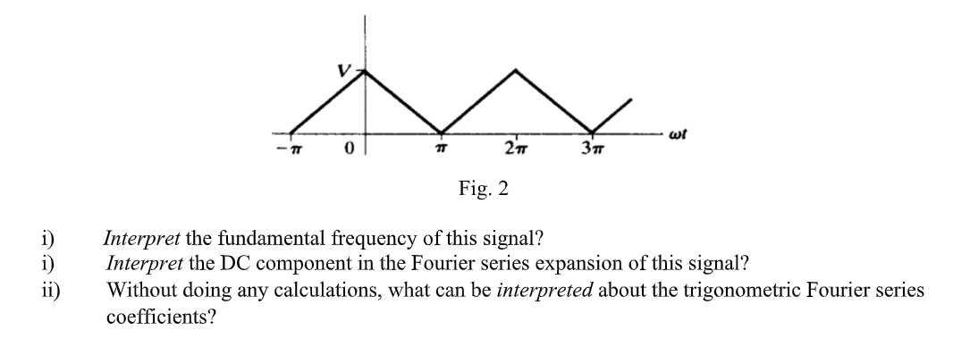 Solved (Signals and systems) Q2: Consider the signal in the | Chegg.com