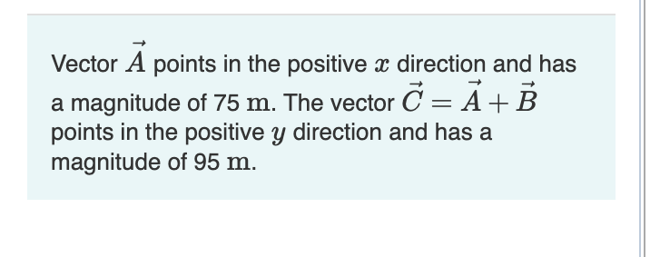 Solved Vector A points in the positive x direction and has a | Chegg.com