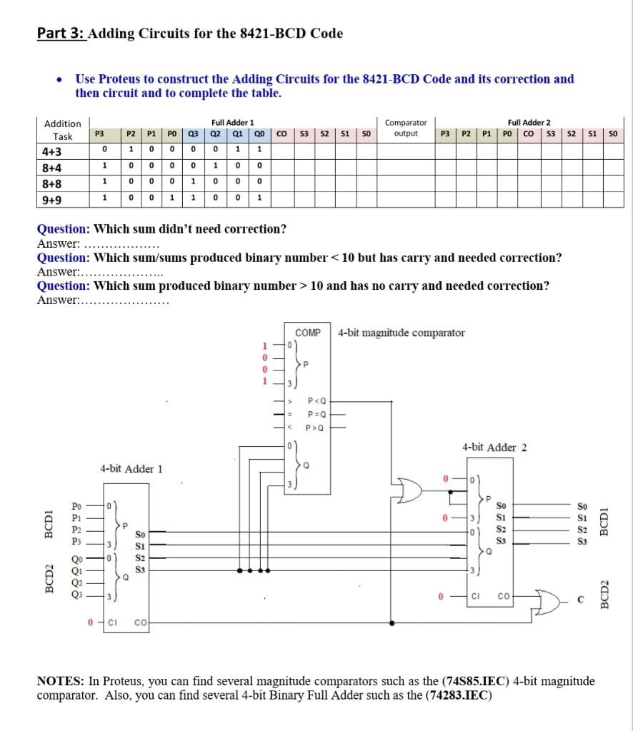 Part 3: Arithmetic Unit for 4-bit Dual Numbers The | Chegg.com