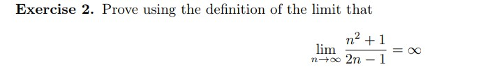 Solved Prove using the definition of the limit that lim | Chegg.com
