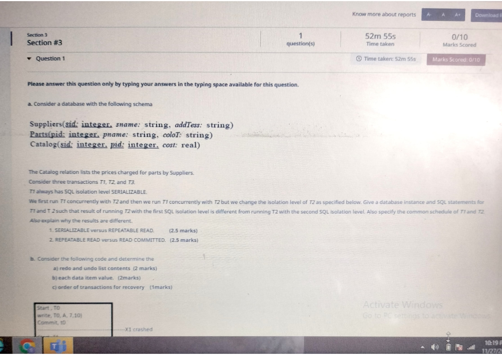 Solved Please answer this question only by typing your | Chegg.com