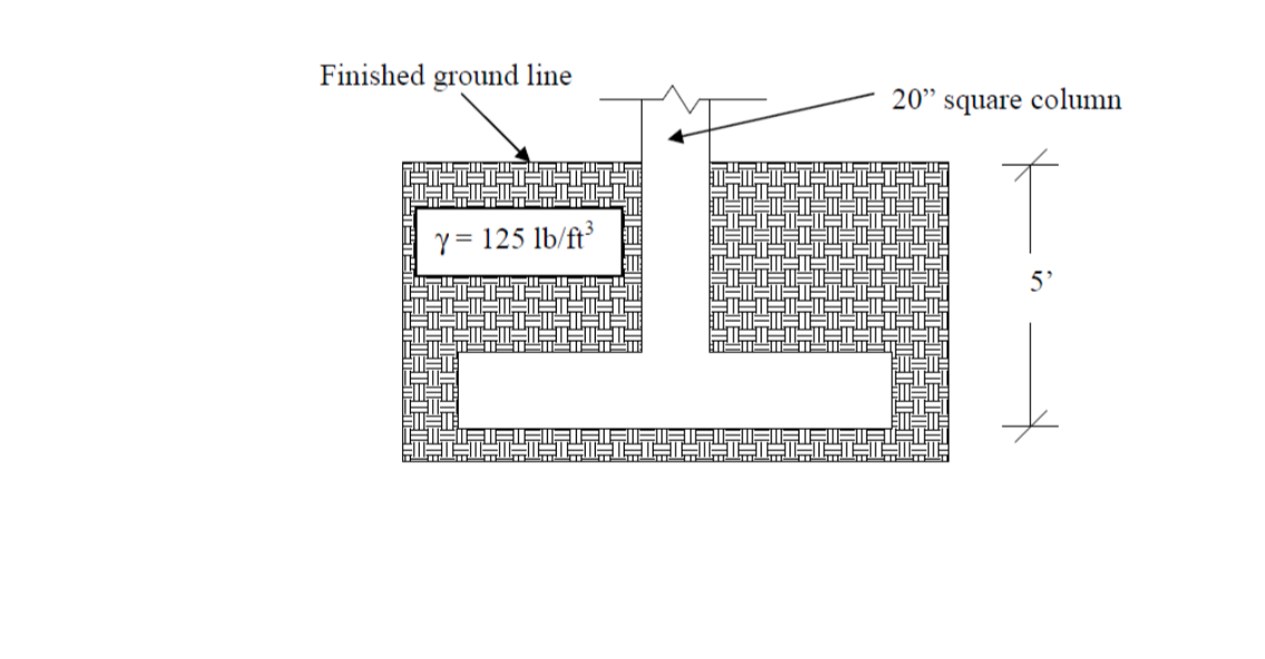 Solved Design a square reinforced concrete footing to | Chegg.com