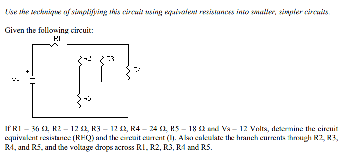 Solved Use the technique of simplifying this circuit using | Chegg.com