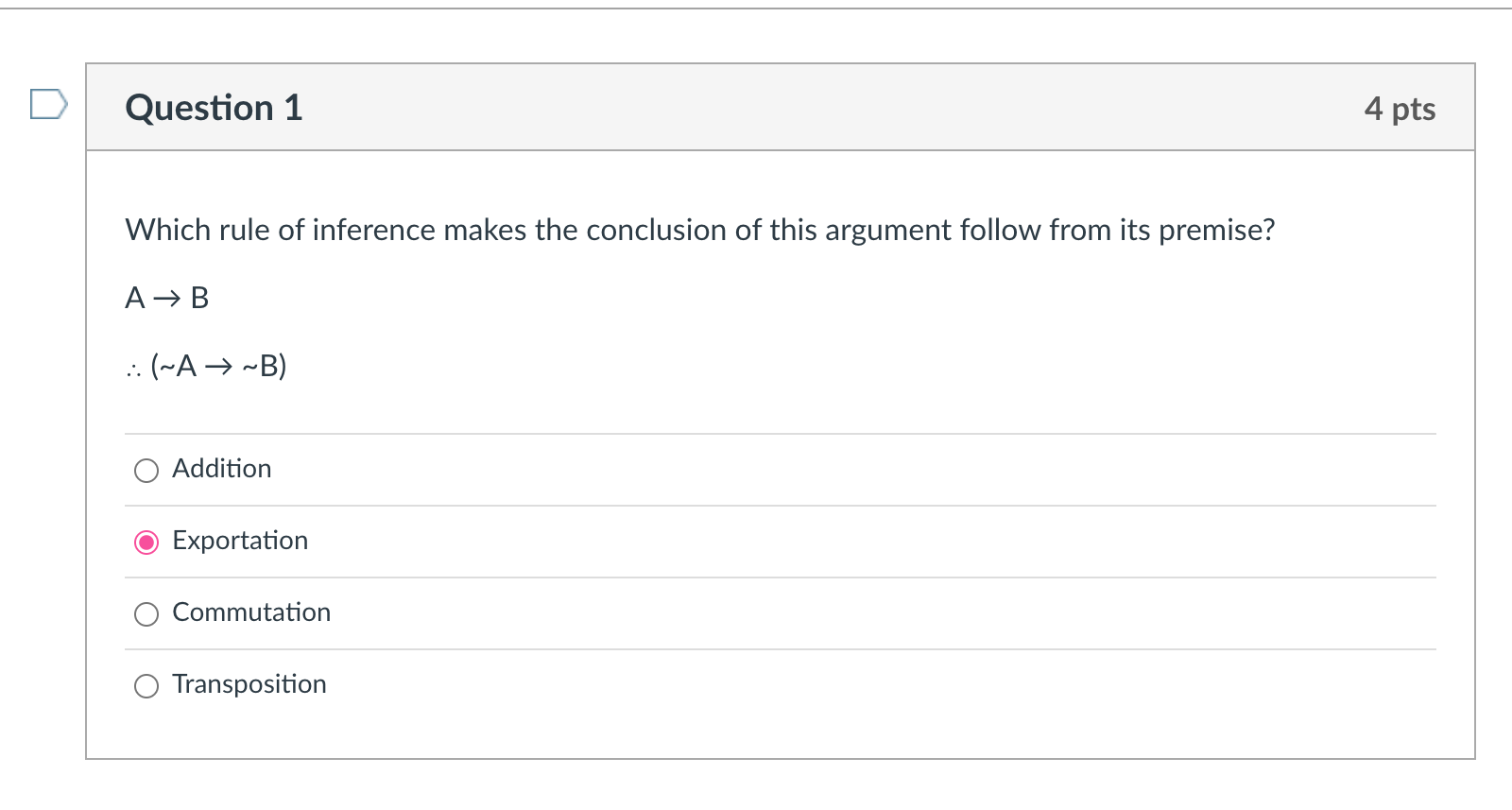 Which rule of inference makes the conclusion of this | Chegg.com