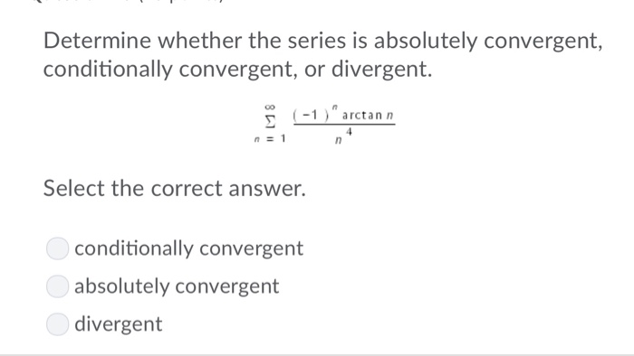 Solved Determine whether the series is absolutely | Chegg.com