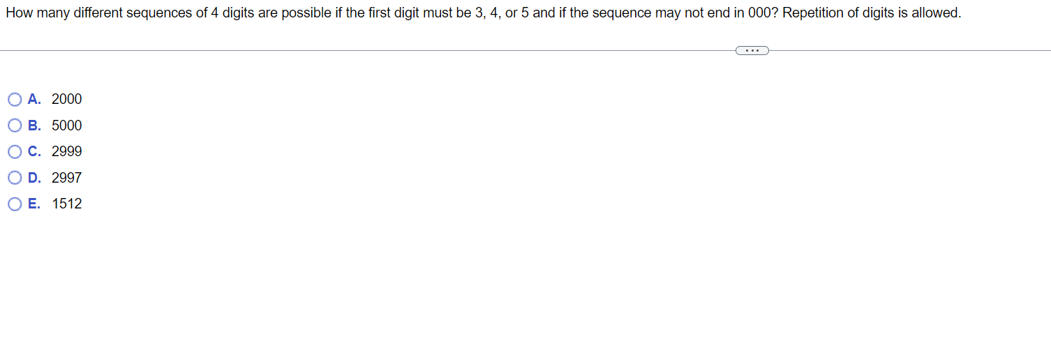 Solved How many different sequences of 4 digits are possible | Chegg.com