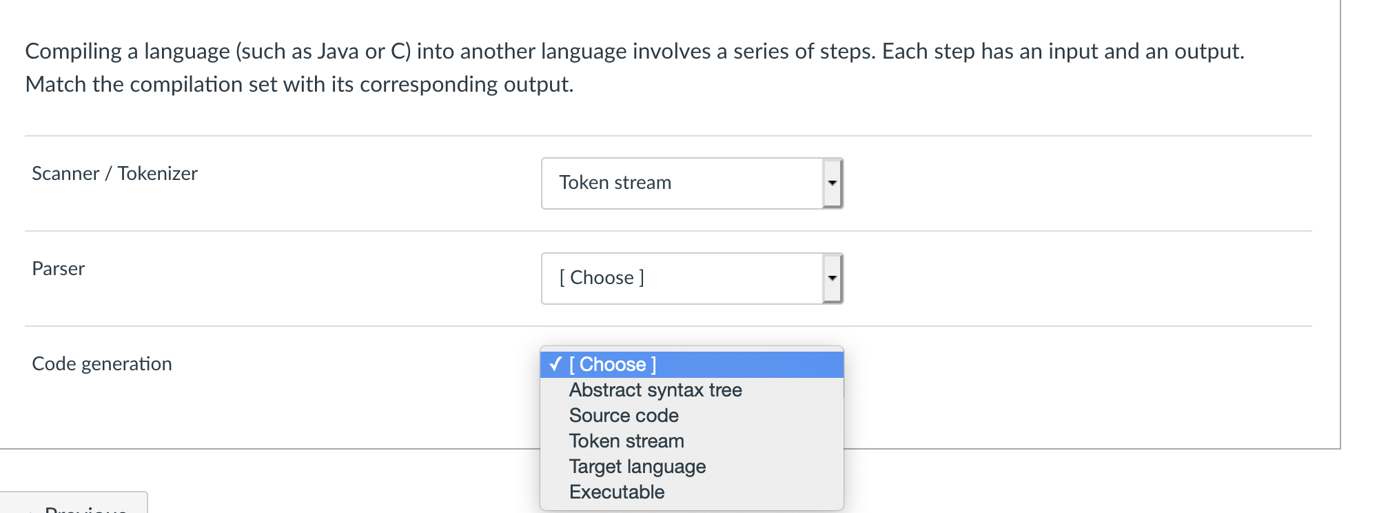 Solved Compiling a language (such as Java or C) into another | Chegg.com