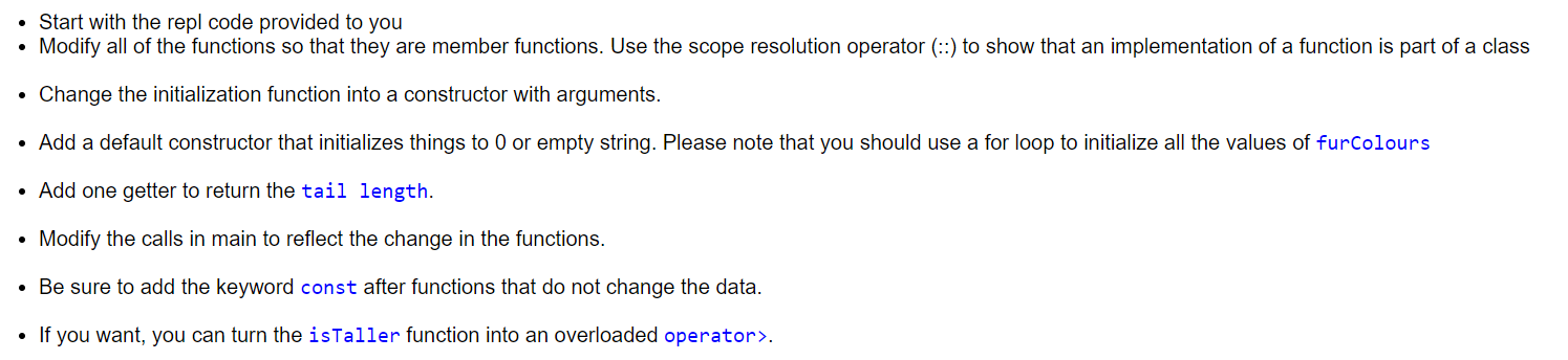 Solved Main.cpp #include "Cat.h" #include using namespace | Chegg.com