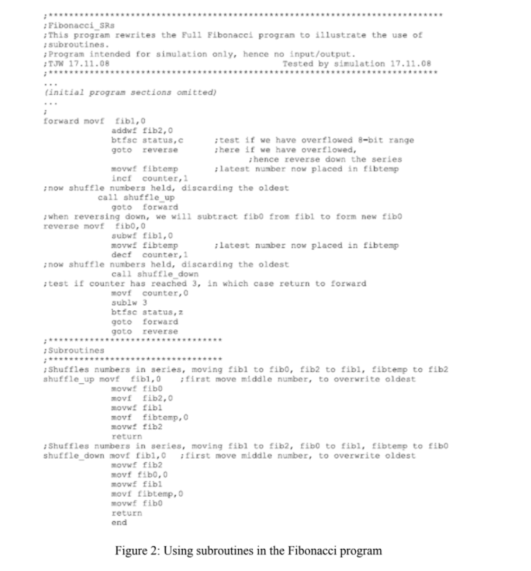 Solved 2. (a) Describe the term subroutine, and how it is | Chegg.com