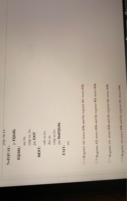 Solved After the bitwise XOR instruction is executed in the | Chegg.com