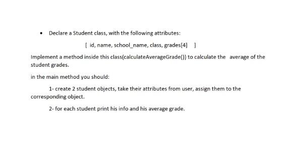 Solved implement a method inside this class | Chegg.com