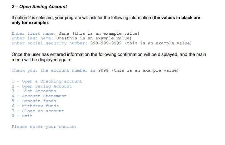 Solved Create a JAVA Banking Application that cab perform | Chegg.com