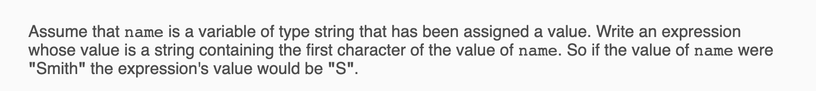 Solved Write An Expression Whose Value Is The String 4762