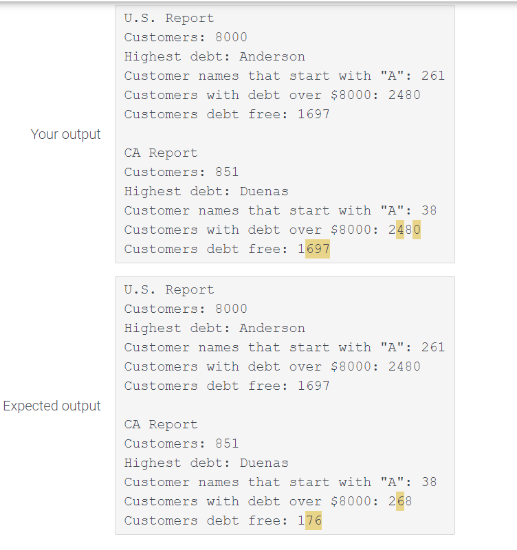 Solved I only need to add to or fix this section of my code: | Chegg.com
