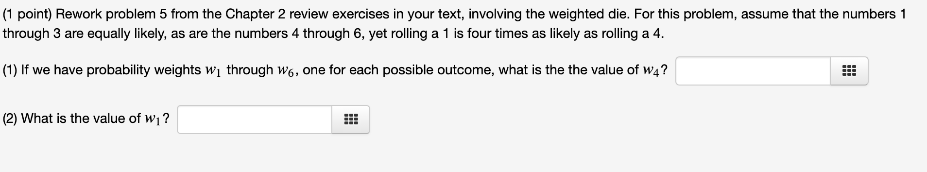 Solved (1 point) Rework problem 5 from the Chapter 2 review | Chegg.com