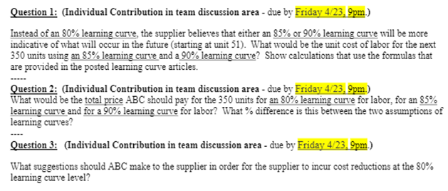 Solved Question 1: (Individual Contribution in team | Chegg.com