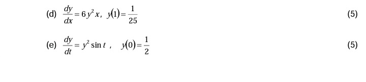 Solved 3. Solve the following Initial Value Problems (IVP) | Chegg.com