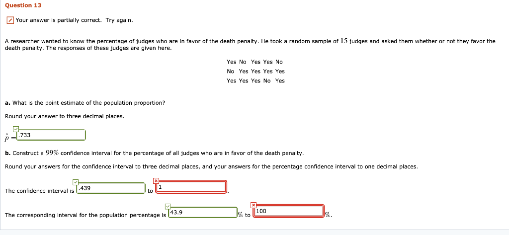 Solved Question 13 Your Answer Is Partially Correct Try