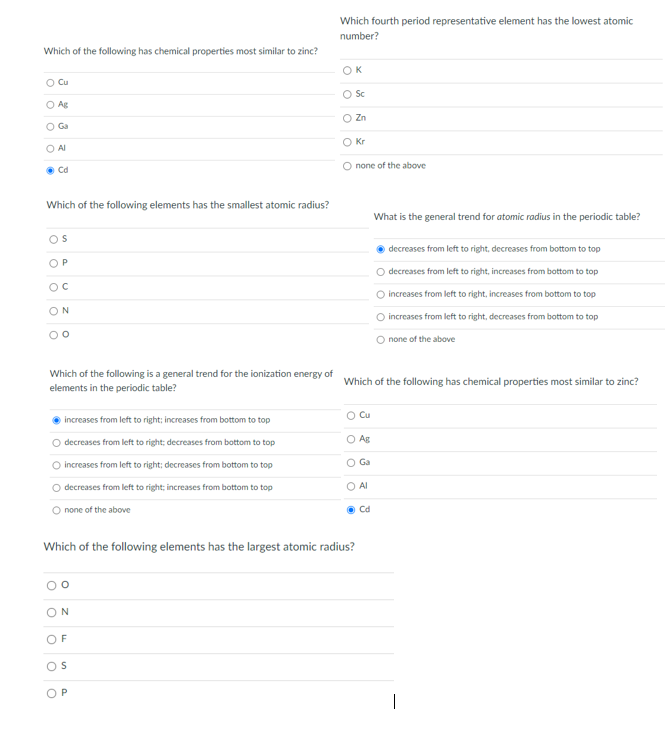 Solved Which fourth period representative element has the | Chegg.com