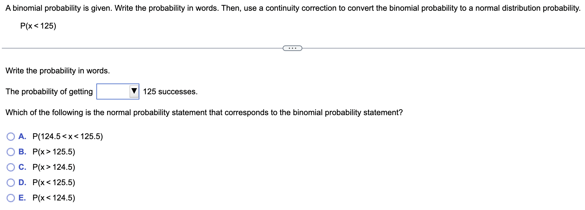 Solved A binomial probability is given. Write the | Chegg.com