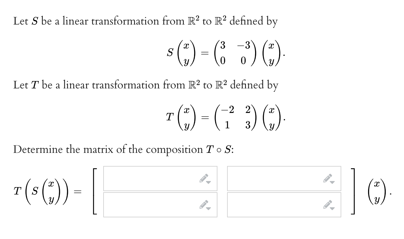 Solved Let S be a linear transformation from R² to R2 | Chegg.com