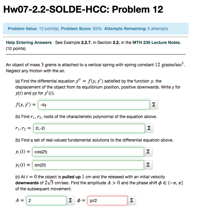 Solved Hw07 22 Solde Hcc Problem 12 Problem Value 10 